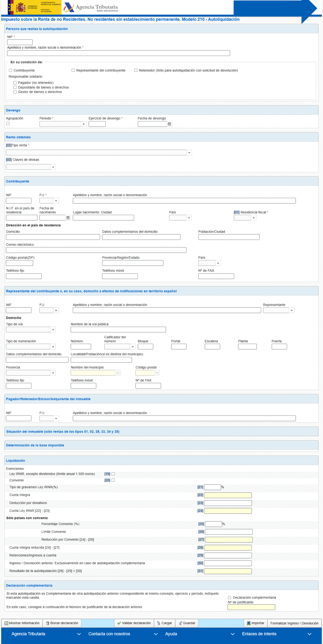 Modelo 210 Non-Residents - Spain Expat Tax